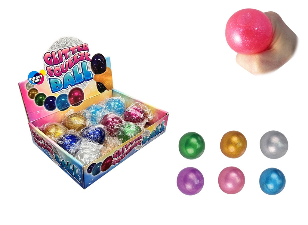 Buy Glitter Squeeze Ball 7cm Online Australia — Minitopia