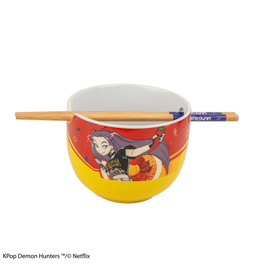 K-Pop Demon Hunters - Mira Spice Queen Ramen Bowl with Chopsticks
