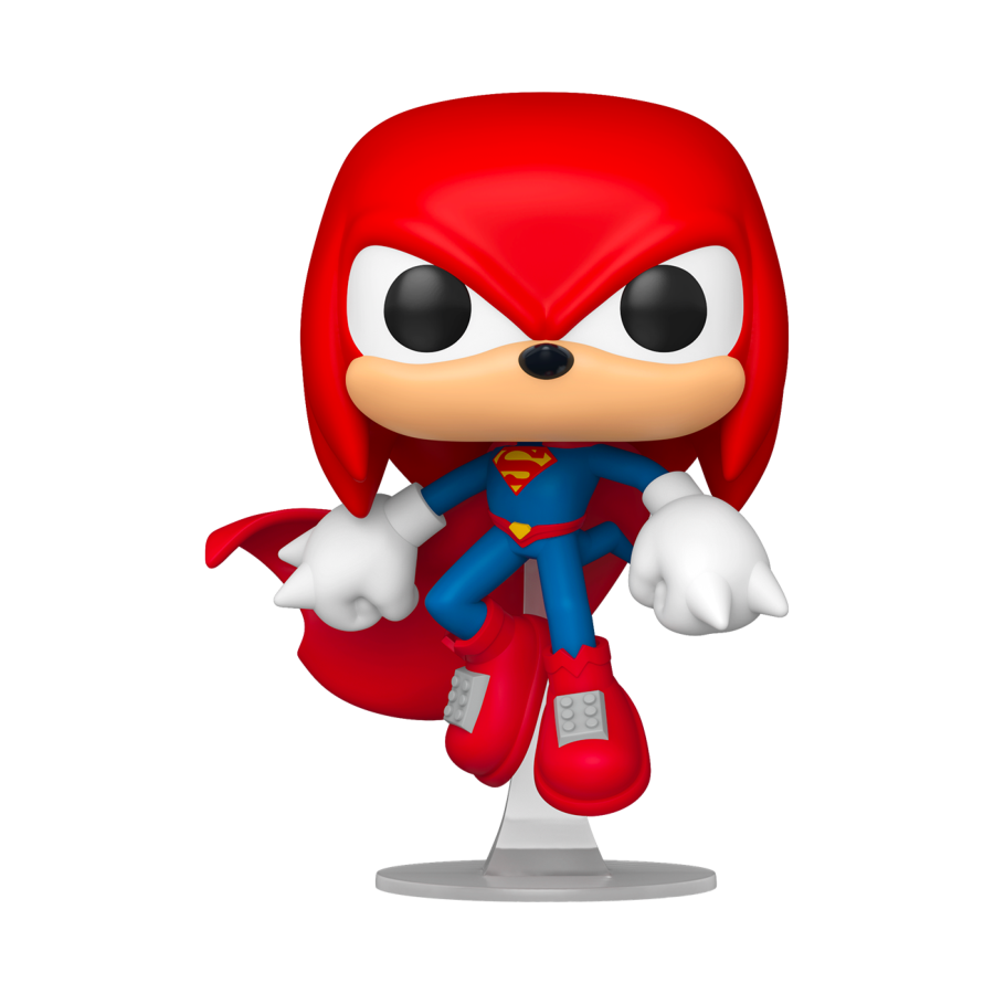 Justice League X Sonic the Hedgehog - Knuckles as Superman Pop! Vinyl