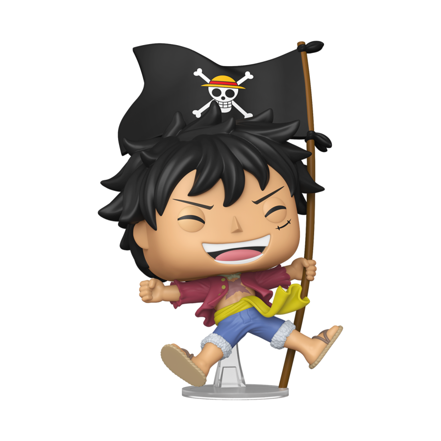 One Piece - Monkey D. Luffy (with Flag) US Exclusive Pop! Vinyl [RS]
