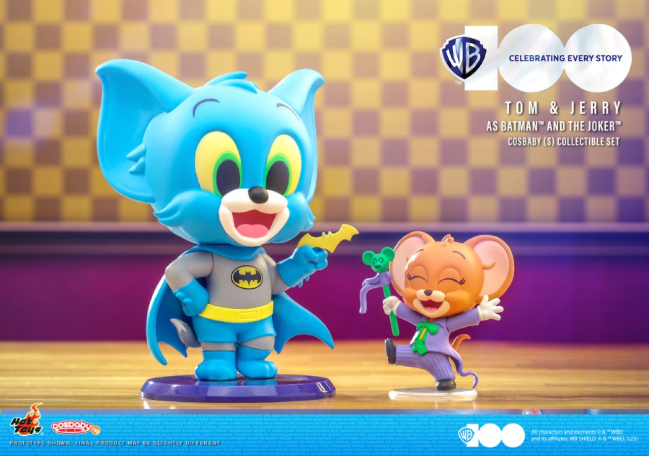 Buy Tom & Jerry - Tom & Jerry as Batman & Joker Cosbaby Set Online ...