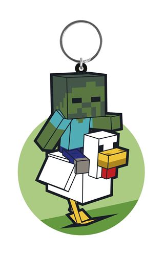 Buy Minecraft - Chicken Jockey PVC Keyring Online Australia — Minitopia