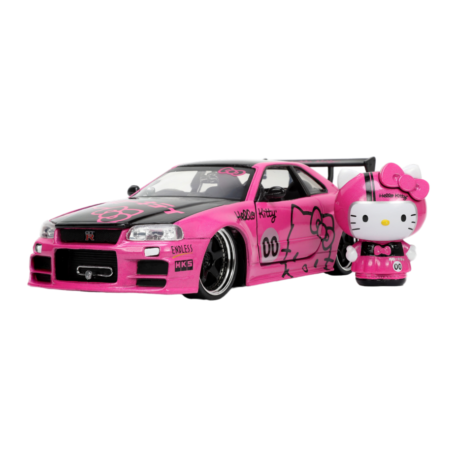 Buy Hello Kitty - 2002 Nissan GTR (R34) with Hello Kitty 1:24 Scale ...