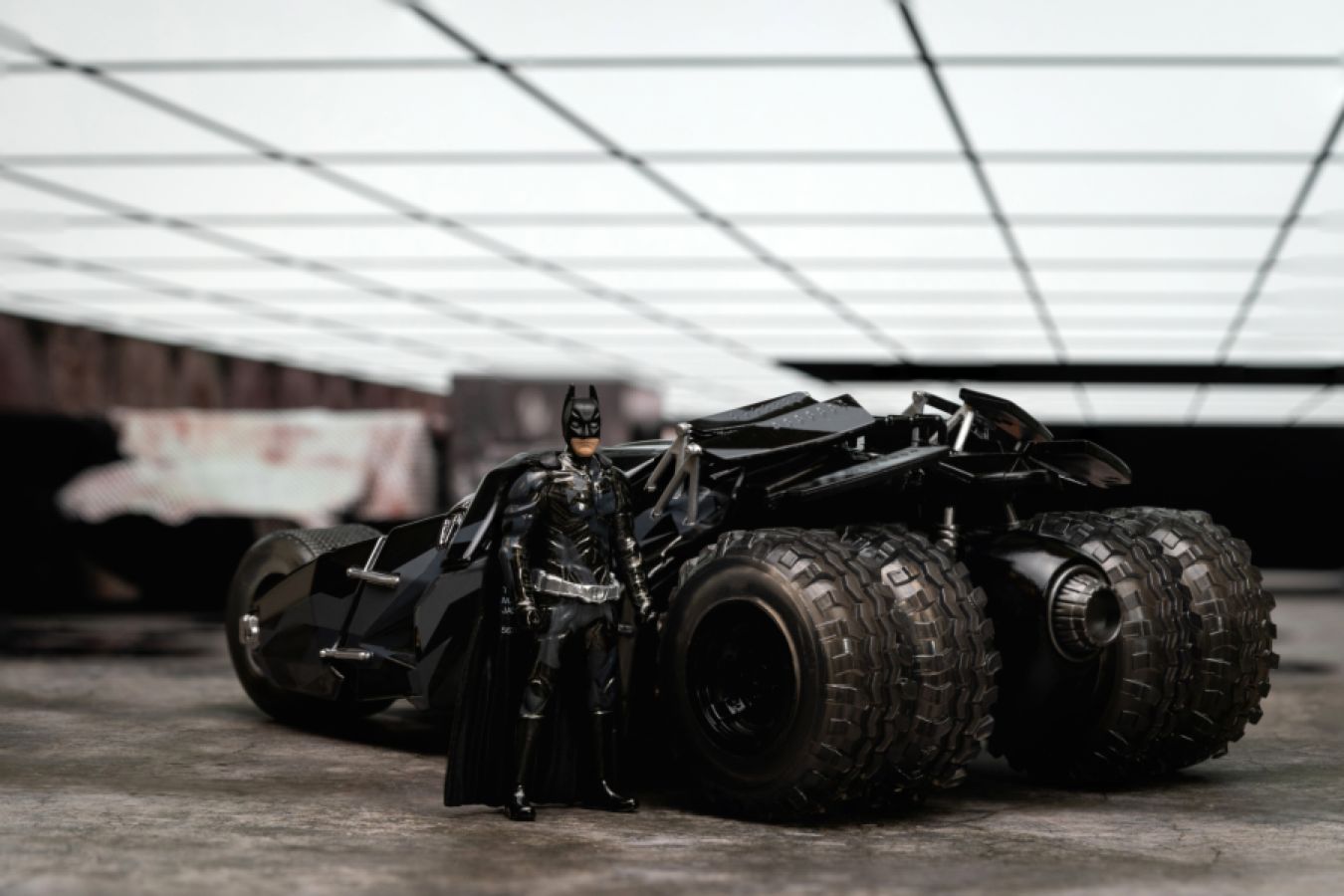 Buy Batman: Dark Knight Trilogy - Batmobile with Batman (Black Camo ...