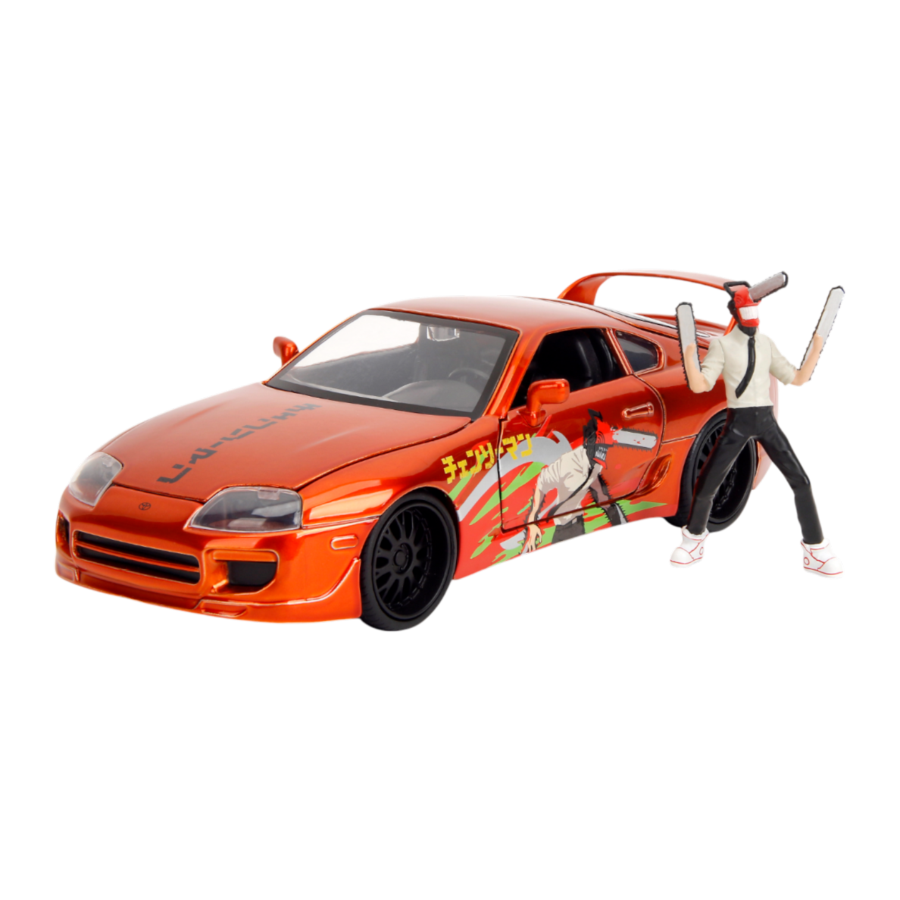 Chainsaw Man - 1:24 Scale 1995 Toyota Supra with Chainsaw Man