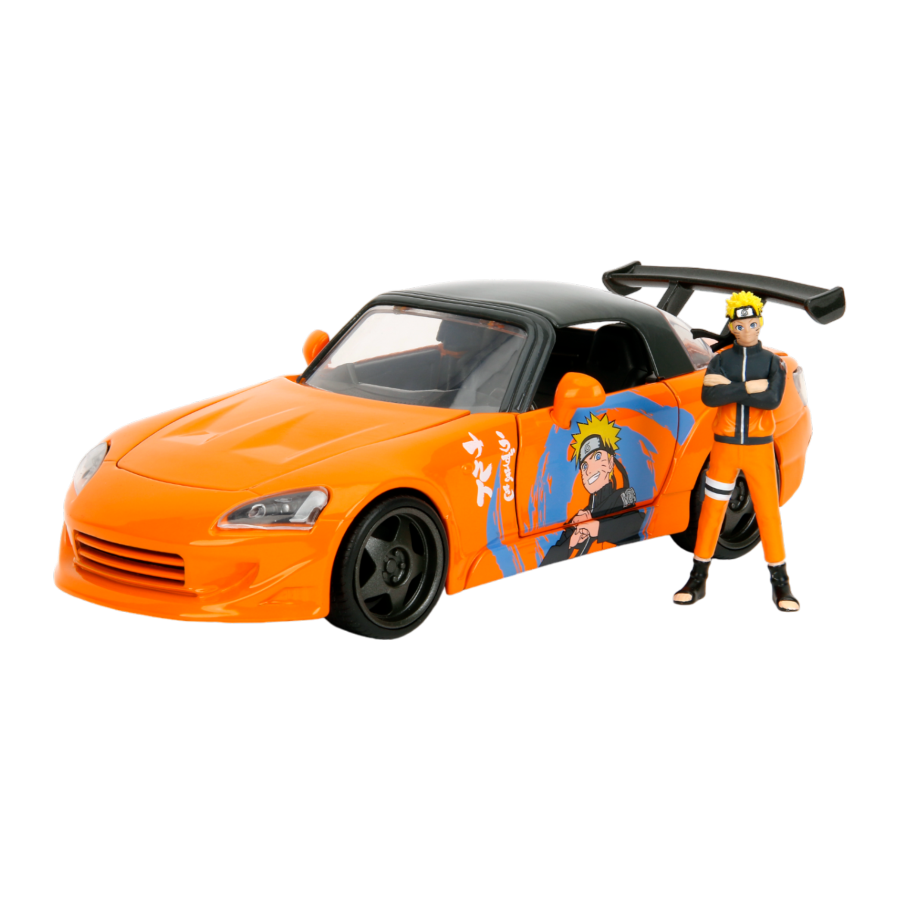 Naruto - 2001 Honda S2000 (with Naruto Figure) 1:24 Scale Diecast Vehi