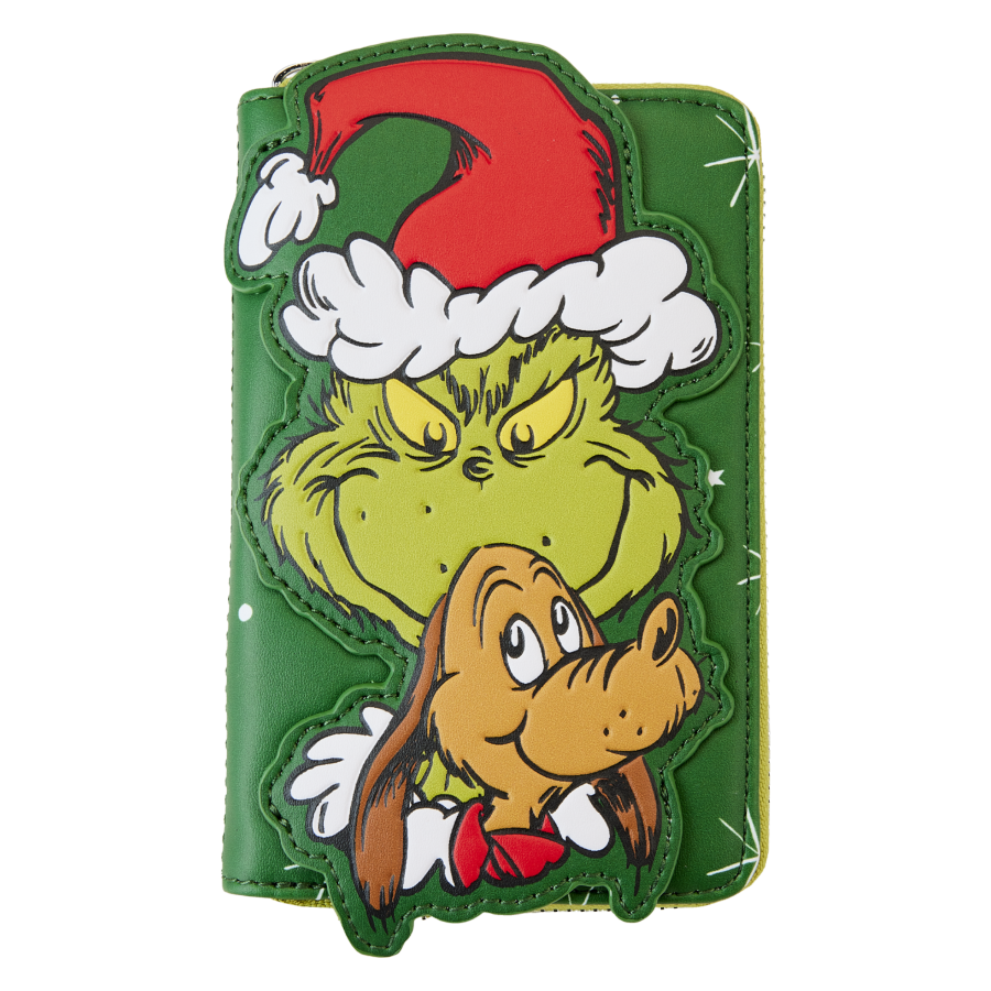 Buy Dr Seuss - Dr. Seuss Santa Grinch and Max Zip-Around Wallet Purse ...