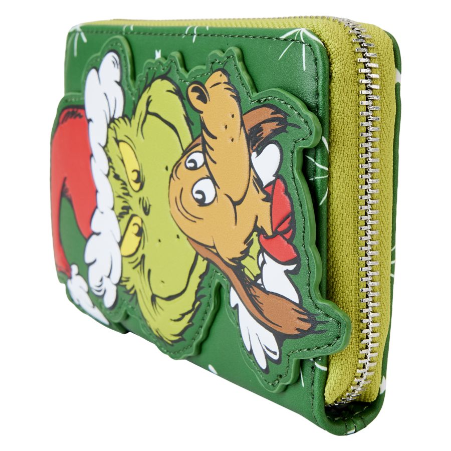 Buy Dr Seuss - Dr. Seuss Santa Grinch and Max Zip-Around Wallet Purse ...