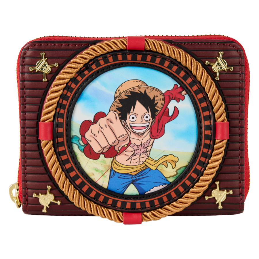 One Piece - Luffy Compass Zip Around Wallet