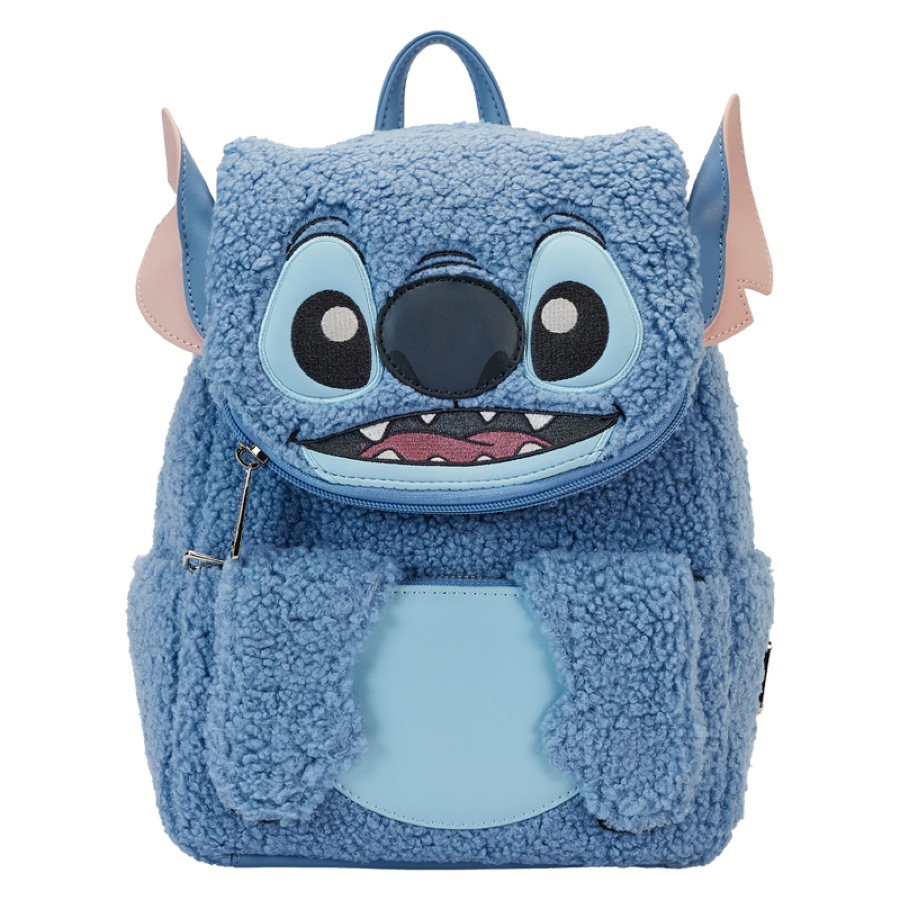 Buy Lilo & Stitch - Stitch Plush Sherpa Cosplay Mini Backpack Online ...