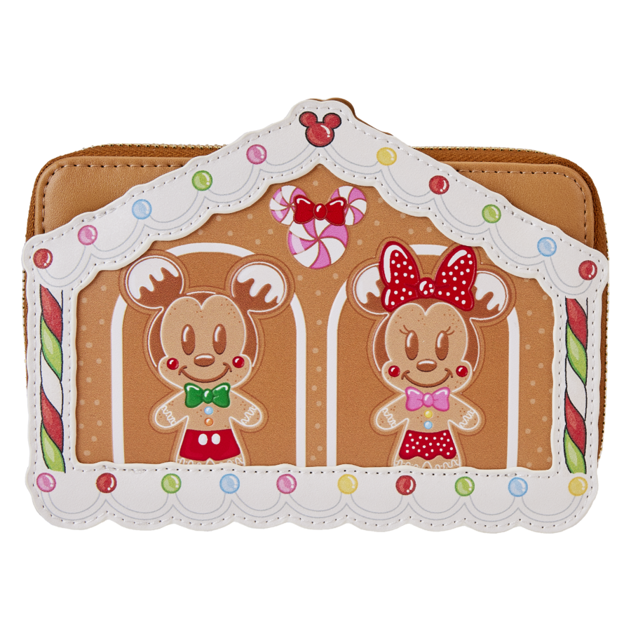 Buy Disney - Mickey & Friends Gingerbread House Zip Around Wallet Purse ...