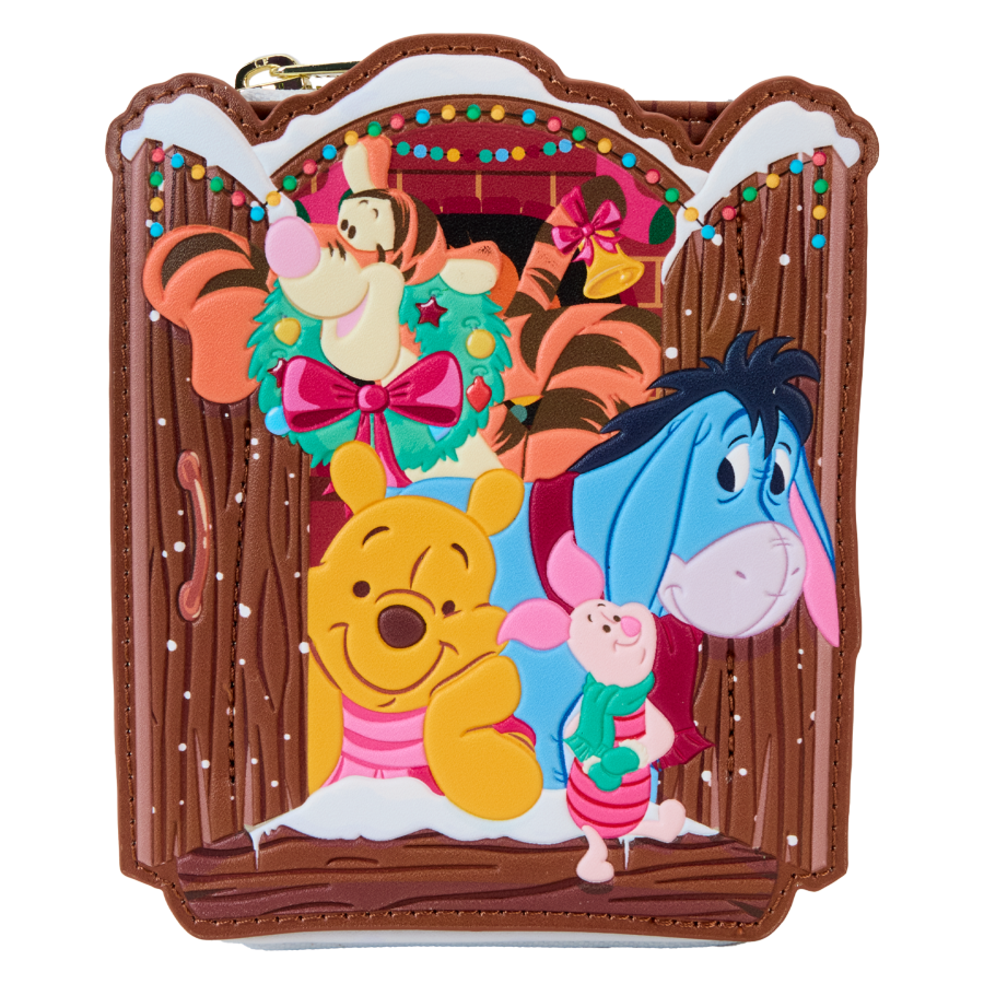 Buy Winnie The Pooh - Pooh & Friends Holiday Scene Zip Wallet Online ...