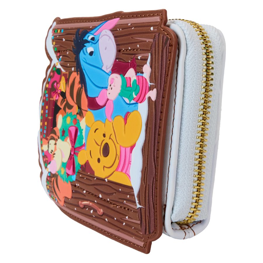 Buy Winnie The Pooh - Pooh & Friends Holiday Scene Zip Wallet Online ...