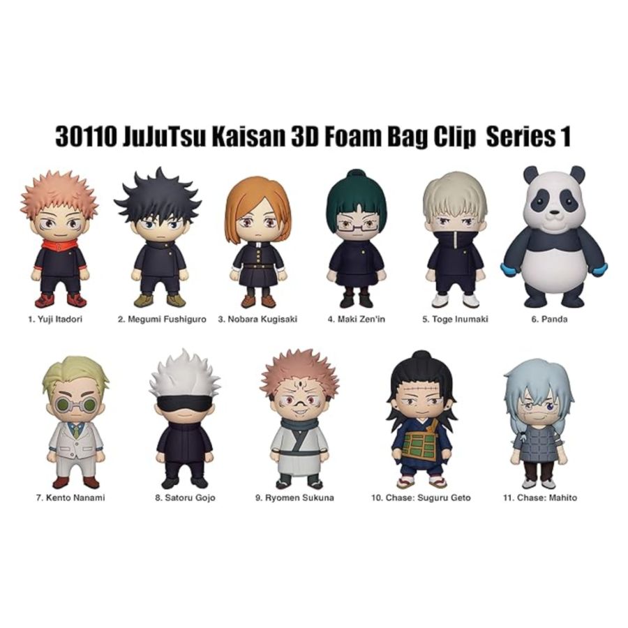 Jujutsu Kaisen - 3D PVC Bag Clips Blind Bag