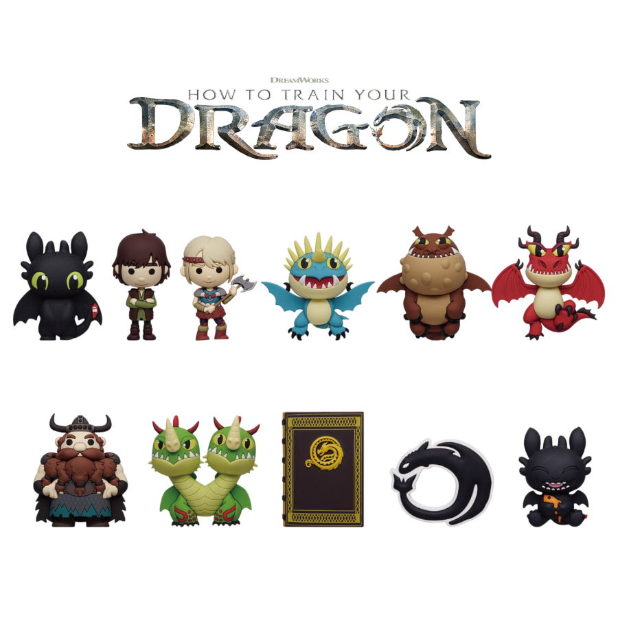 How to Train Your Dragon (2025) - 3D PVC Collectible Bag Clips S01 Bli
