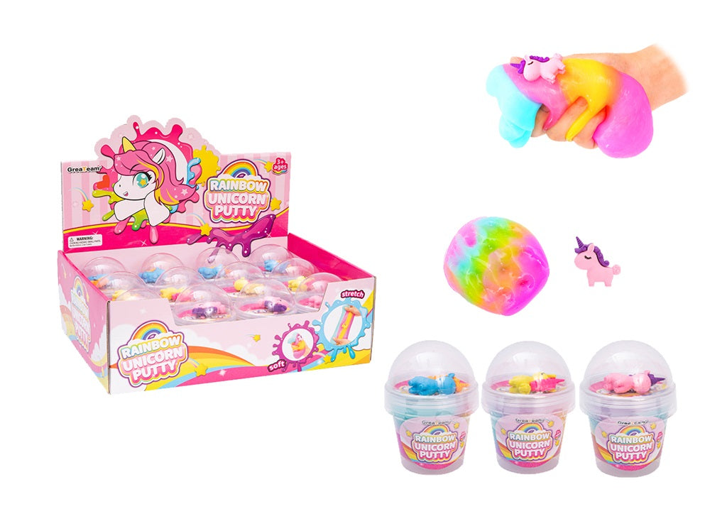 Buy Rainbow Unicorn Fluffy Putty Online Australia — Minitopia