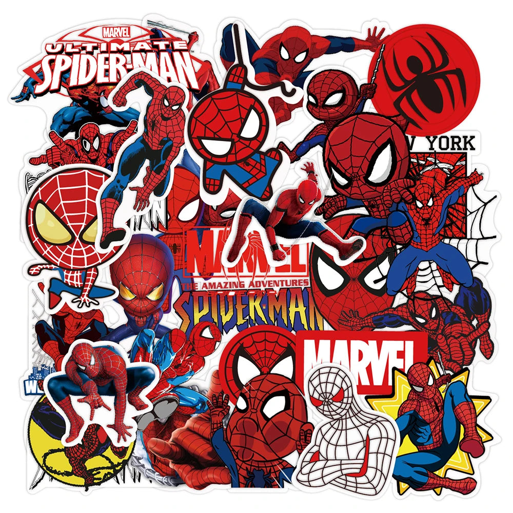 Buy Marvel Spiderman Stickers - 10/30/50pcs Online Australia — Minitopia