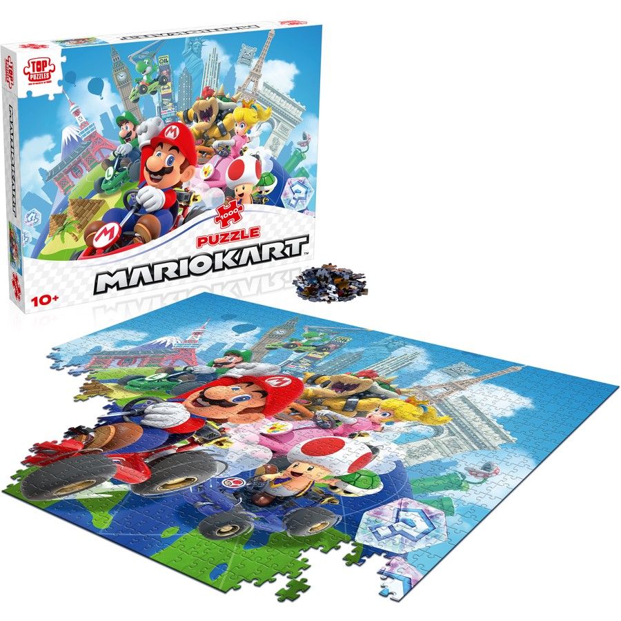 Buy Super Mario - Mario Kart Around the World 1000pc Jigsaw Puzzle ...