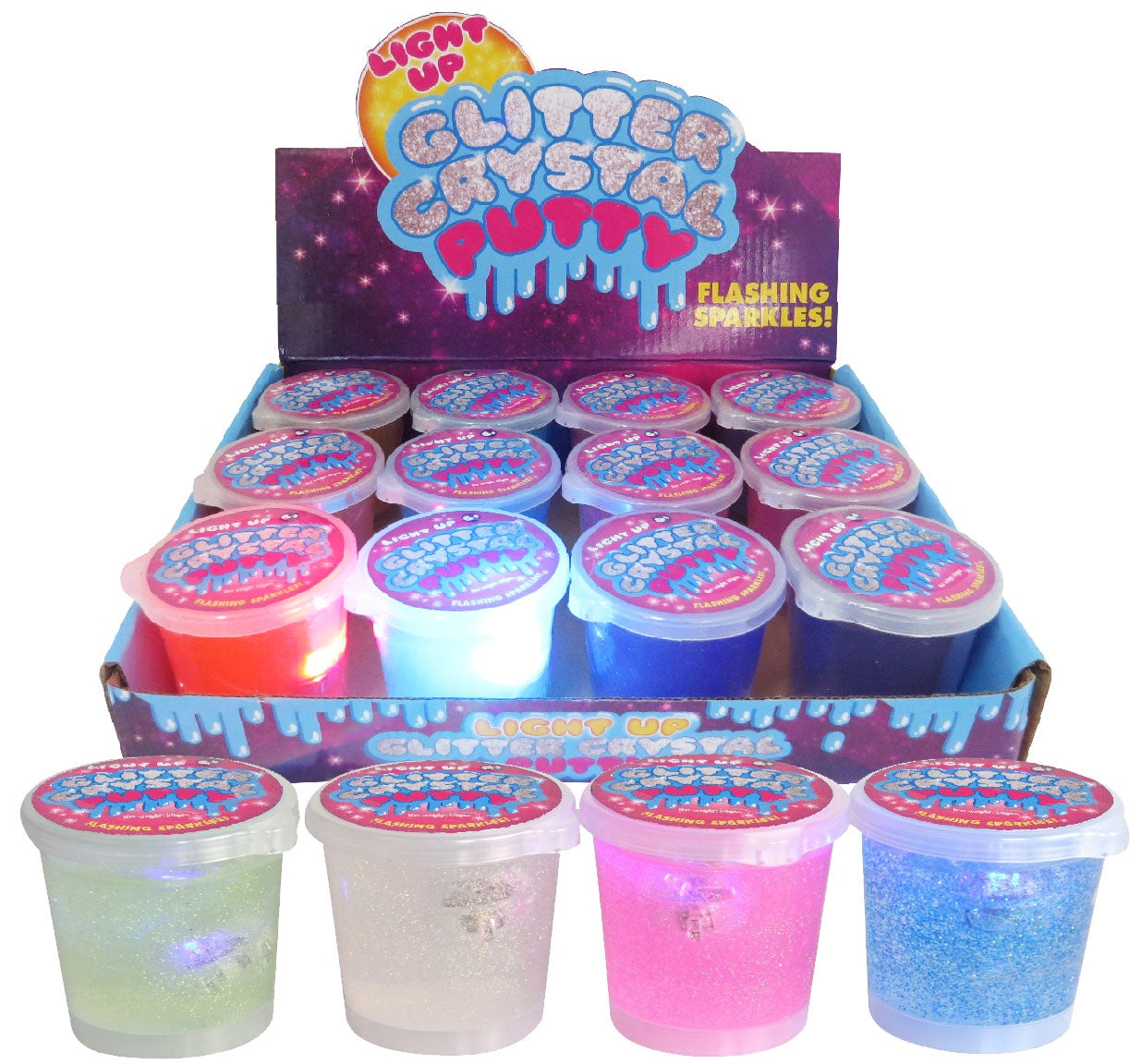 Buy LED Glitter Crystal Putty Online Australia — Minitopia