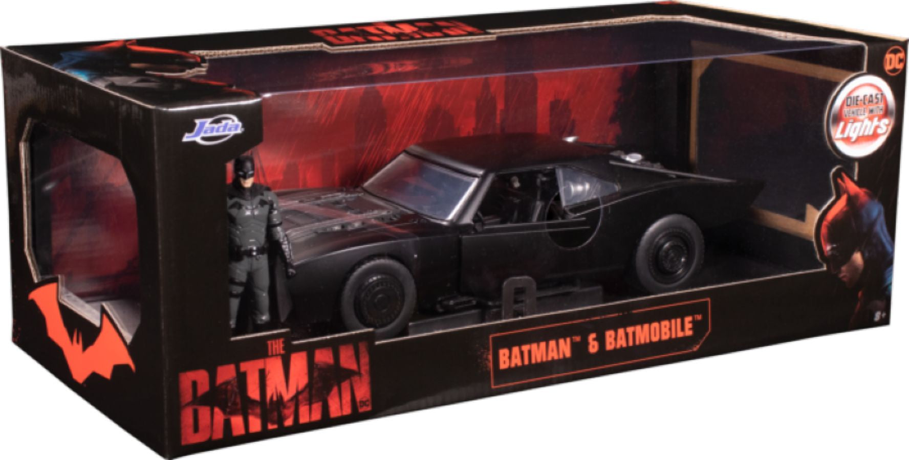 Buy The Batman - Batmobile with Batman 1:18 Scale Hollywood Ride with ...
