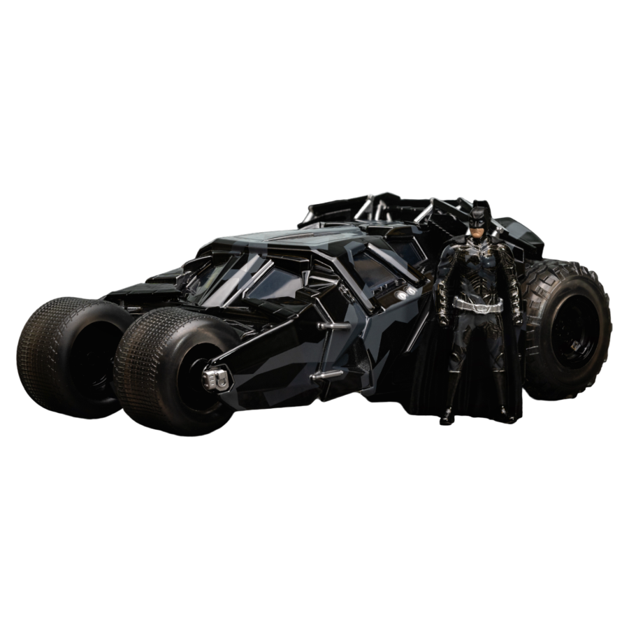 Batman: Dark Knight Trilogy - Batmobile with Batman (Black Camo) SDCC