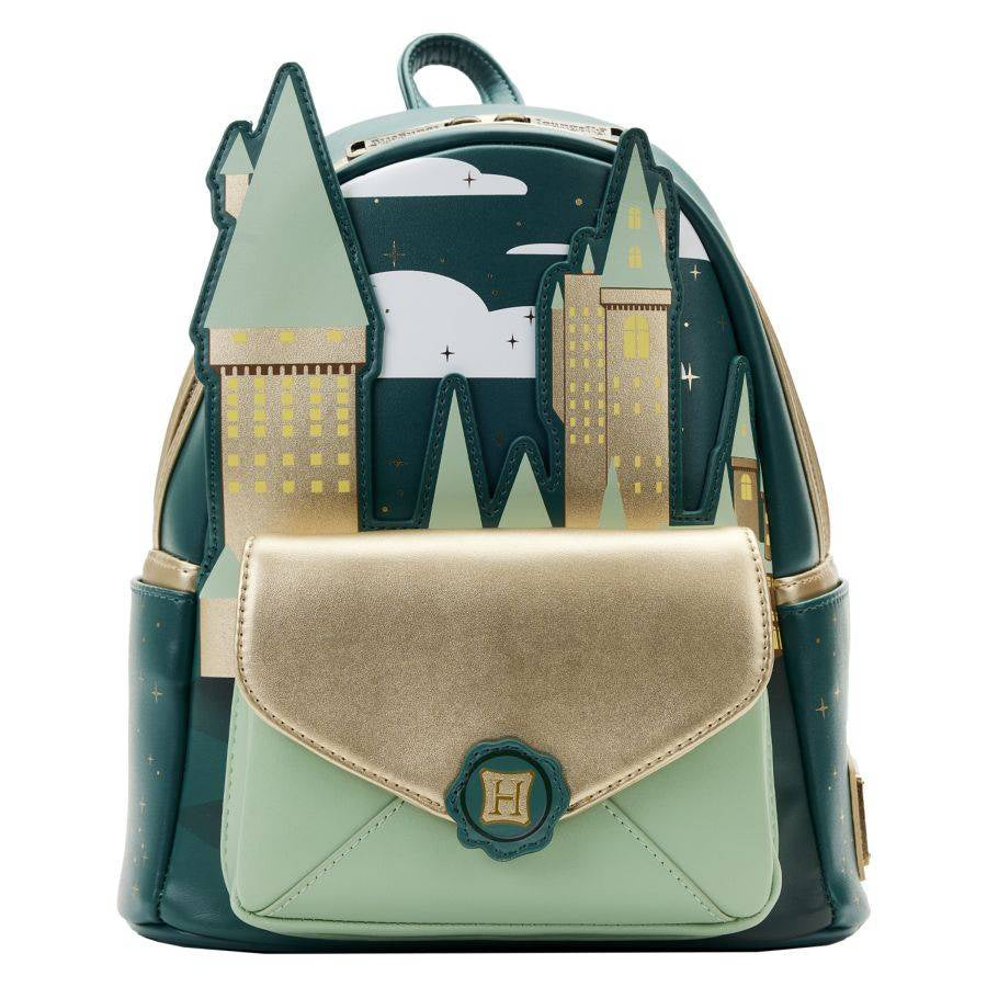 Harry Potter - Golden Hogwarts Castle Mini Backpack
