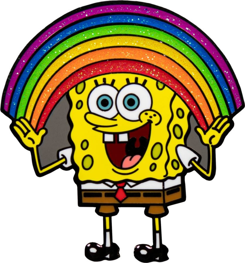 Buy SpongeBob SquarePants - SpongeBob Rainbow Glitter Enamel Pin Online ...