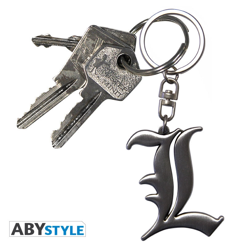 Buy Death Note - 3D L Symbol Metal Keychain Online Australia — Minitopia