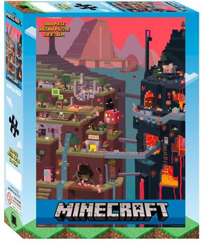 Buy Minecraft 1000pc Jigsaw Puzzle - World Red Online Australia — Minitopia
